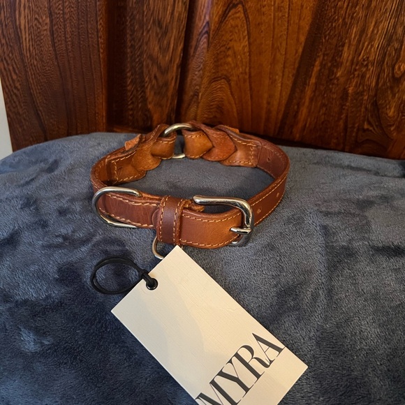 Myra Bag | Dog | Myra Bags Topside Chocolate Leather Small Dog Collar New With Tag India Made ...